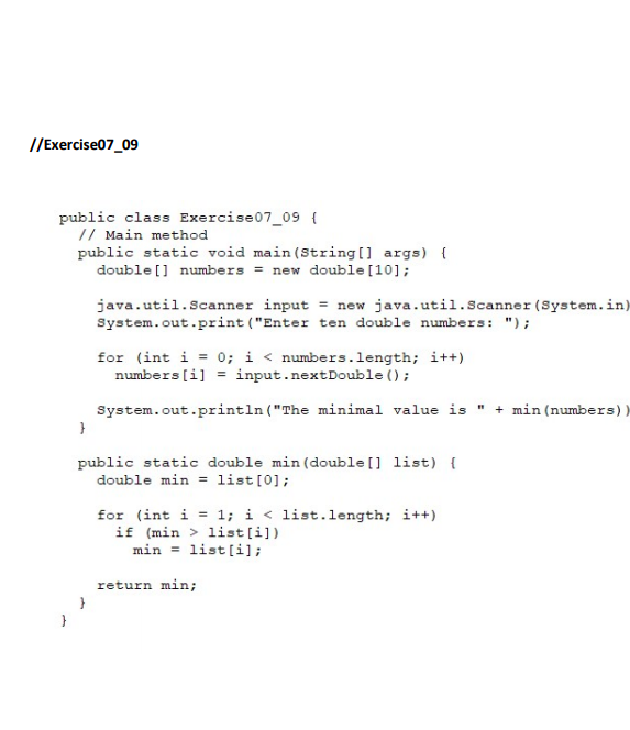 Solved //Exercise07_02 // Exercise07_02.java: Enter 10 | Chegg.com