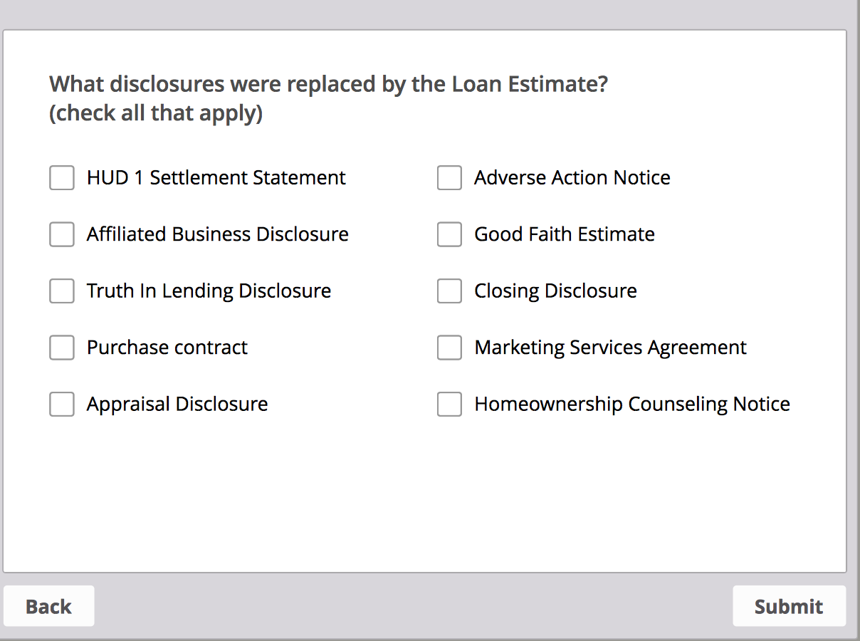 Solved What disclosures were replaced by the Loan Estimate? | Chegg.com