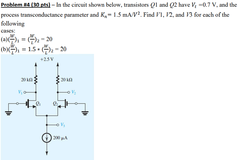Solved Problem \#4 (30 pts) - In the circuit shown below, | Chegg.com