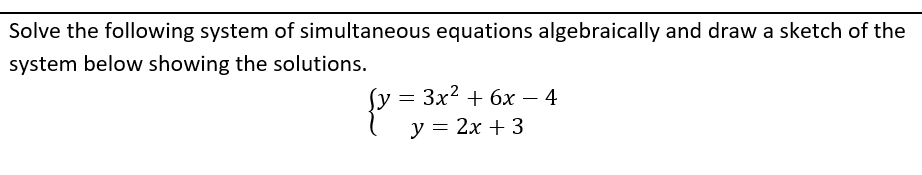 Solved Solve the following system of simultaneous equations | Chegg.com