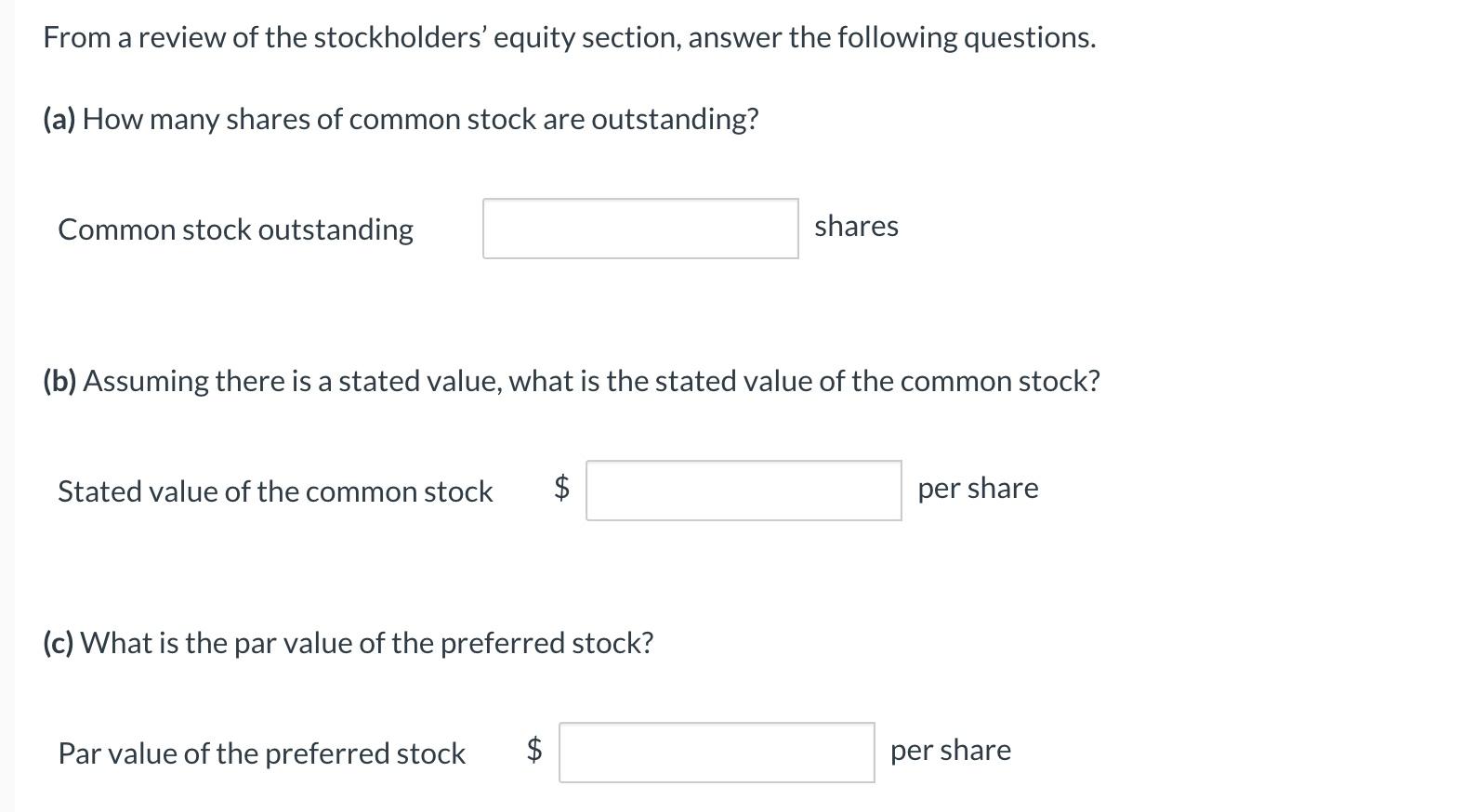 Solved The stockholders' equity section of Bramble | Chegg.com