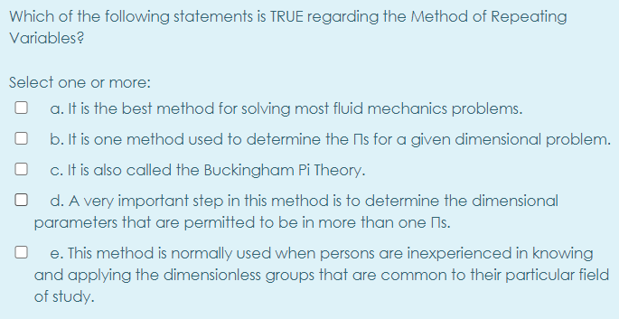 Solved Which of the following statements is TRUE regarding | Chegg.com