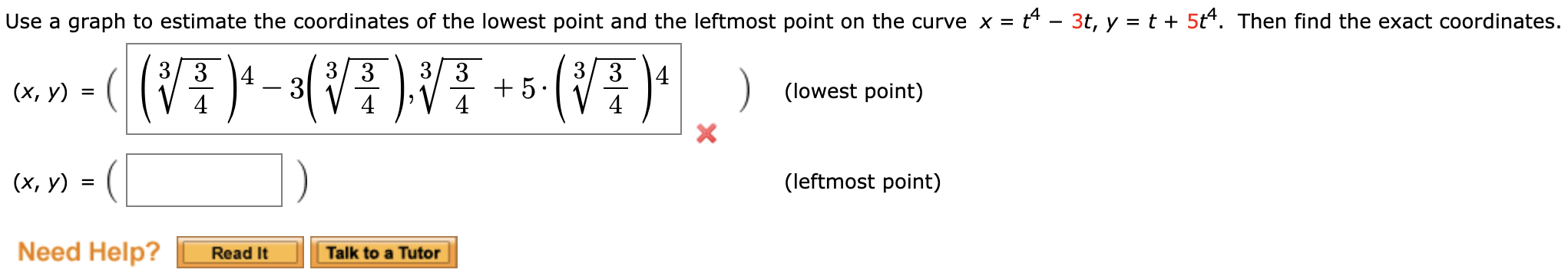 Solved Use a graph to estimate the coordinates of the lowest | Chegg.com