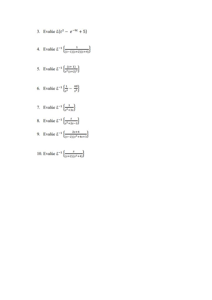 Solved Solving Differential Equations Using Laplace Chegg