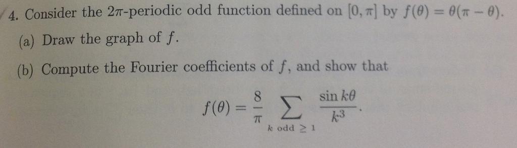 Solved This Question Is From P 59 4 Of Fourier Analysis
