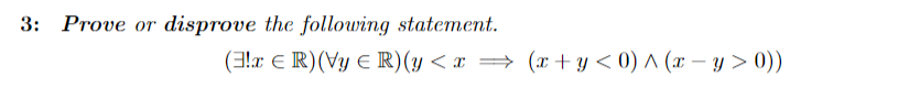 Solved 3: Prove or disprove the following statement. | Chegg.com Solved 3: Prove or disprove the following statement. | Chegg.com
