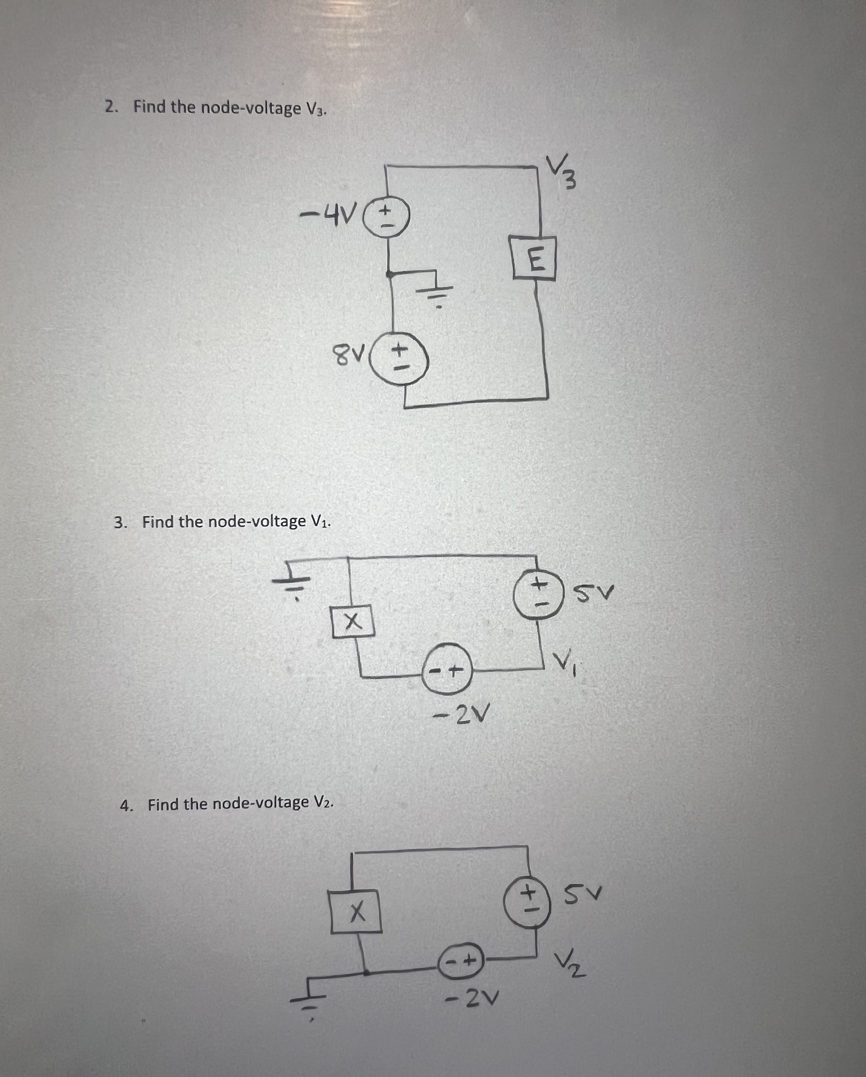 Find the node-voltage V3.Find the node-voltage | Chegg.com Find the node-voltage V3.Find the node-voltage | Chegg.com