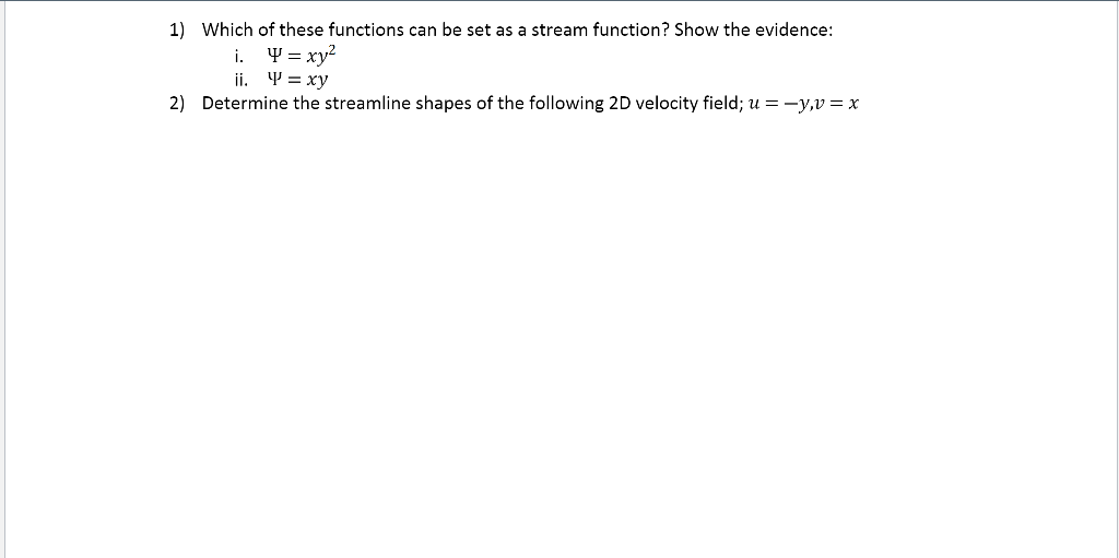 Solved 1) Which of these functions can be set as a stream | Chegg.com