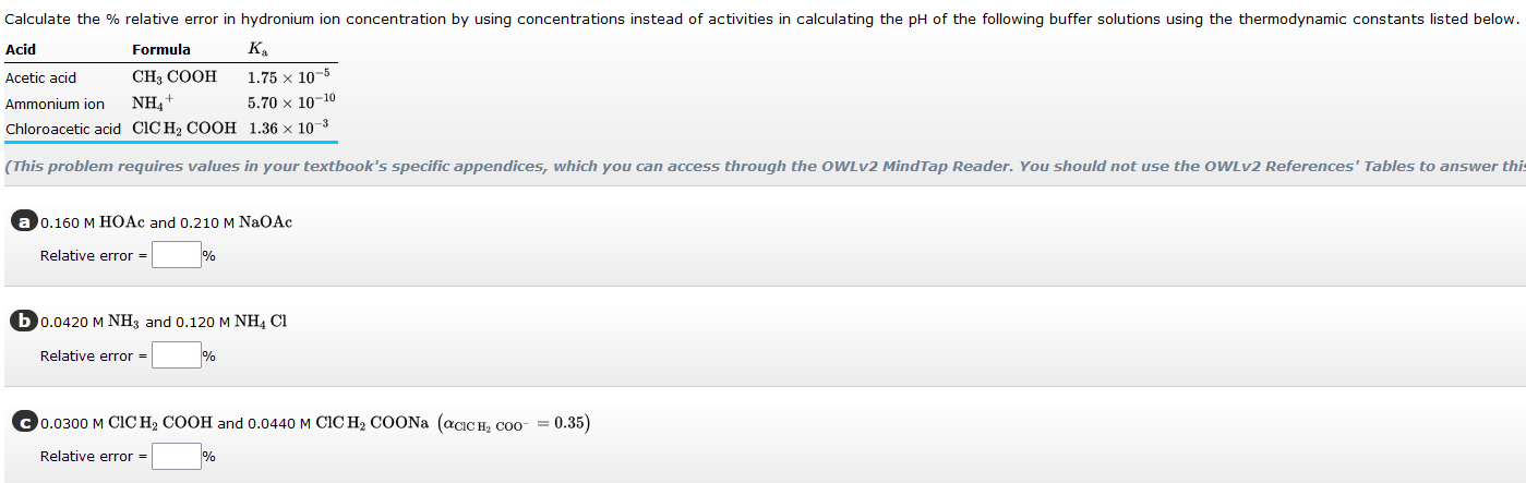 Solved Calculate the % relative error in hydronium ion | Chegg.com