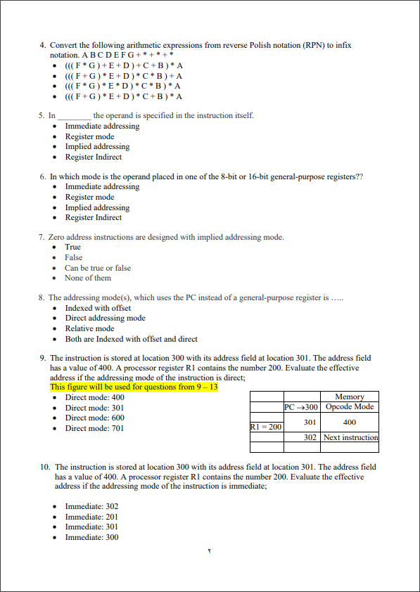Solved 4. Convert the following arithmetic expressions from | Chegg.com