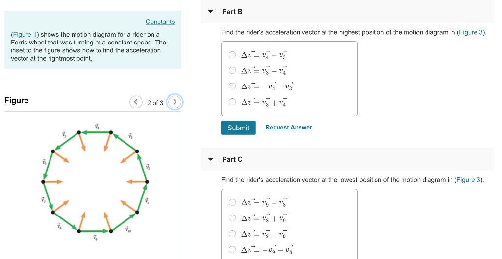 Solved Part A (Figure 1) shows the motion diagram for a | Chegg.com