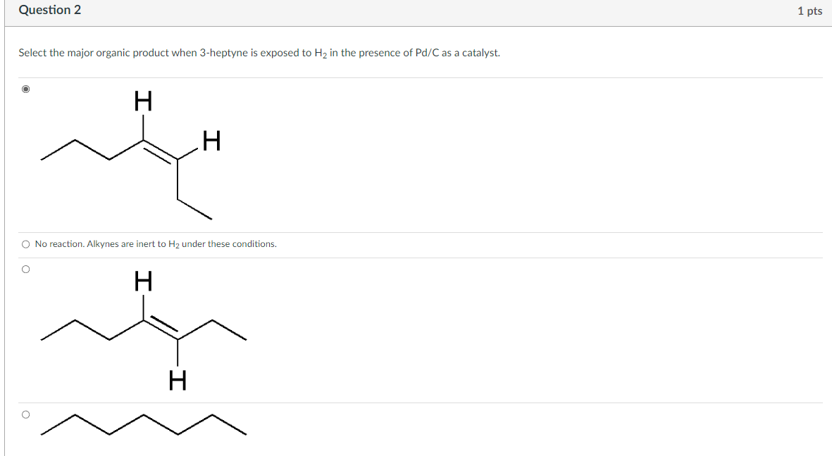 Solved Select the major organic product when 3-heptyne is | Chegg.com
