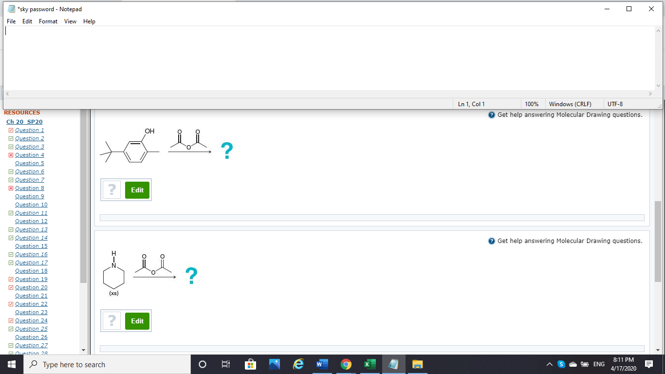 Solved *sky password - Notepad File Edit Format View Help Ln | Chegg.com