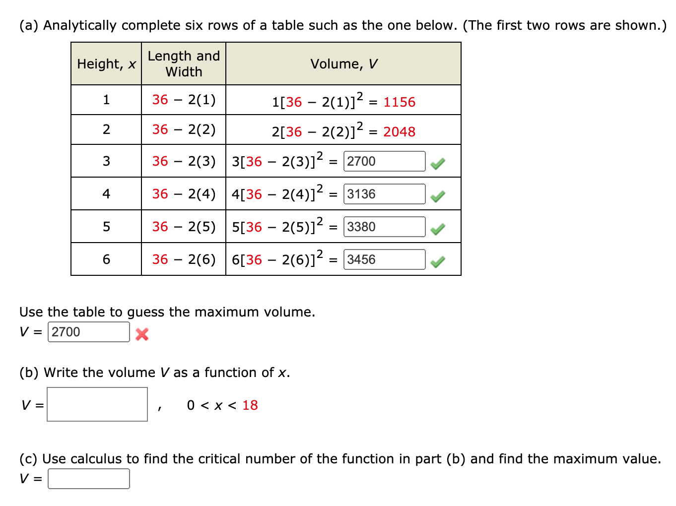 Solved (a) Analytically complete six rows of a table such as | Chegg.com