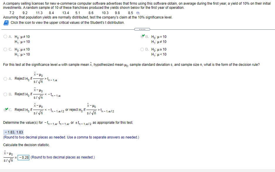 Solved A company selling licenses for new e-commerce | Chegg.com