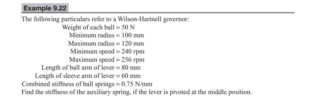 Solved Example 9.22 The following particulars refer to a | Chegg.com