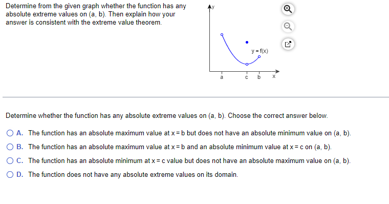 Solved Determine from the given graph whether the function | Chegg.com