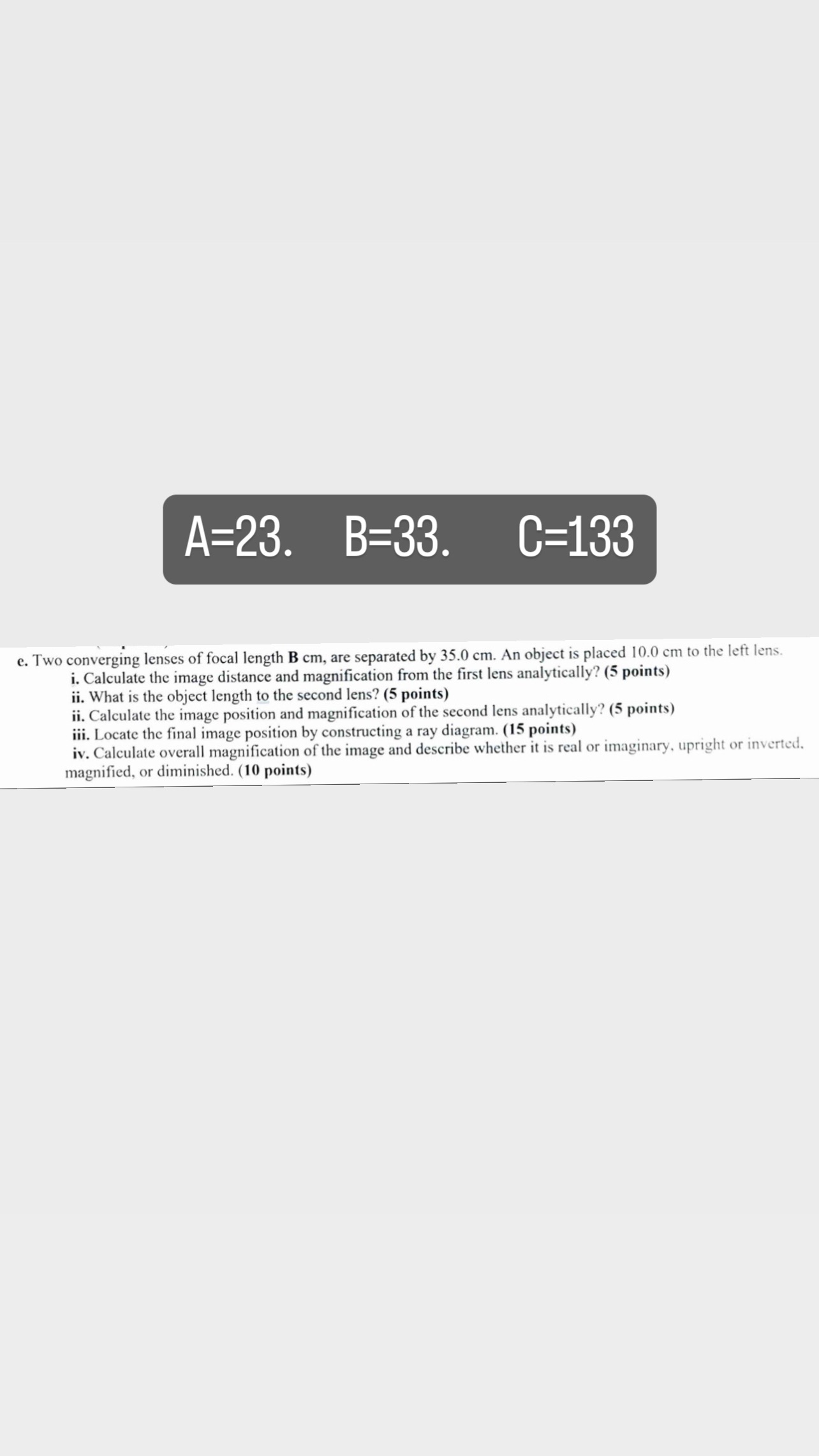 Solved A=23.B=33.C=133 | Chegg.com