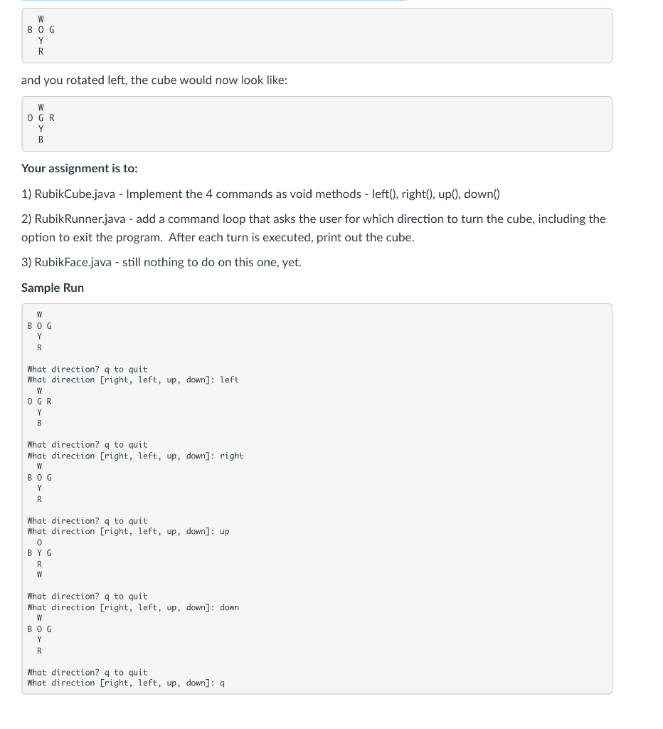 Rubik's Cube Simulator | Chegg.com