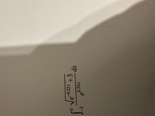 Solved ∫−20e0.22xe−0.22x+3dx∫6π3π(sec2(πsin(23x))⋅cos(23x))d | Chegg.com