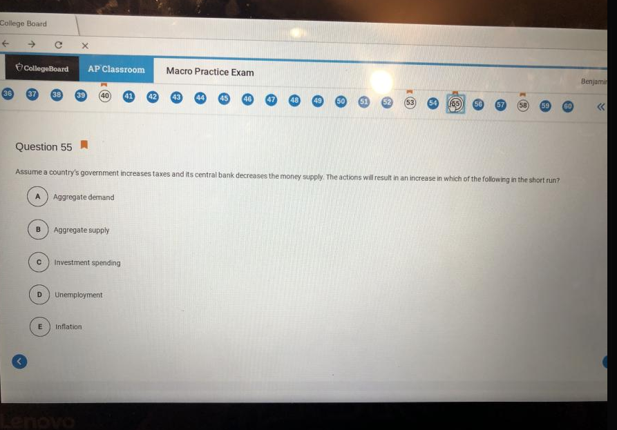 Solved College Board > e College Board AP Classroom Macro | Chegg.com