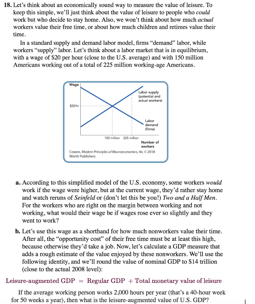 18. Let's think about an economically sound way to | Chegg.com