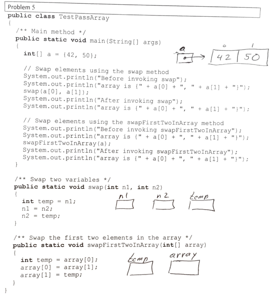 Solved For the following problems, fill in memory diagrams | Chegg.com