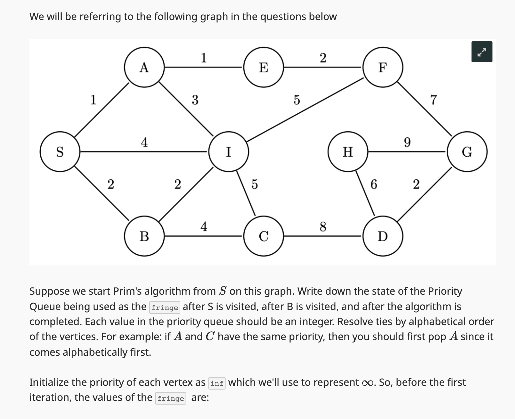 Solved Question: Give the state of the priority queue after | Chegg.com