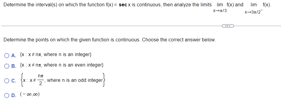Solved Determine the interval(s) on which the function | Chegg.com