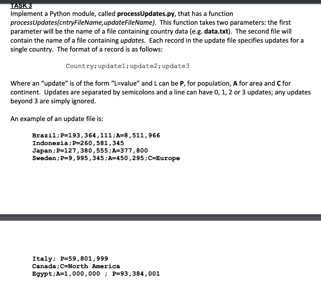 CS1026: Assignment 4: Country Classes Due: Thursday, | Chegg.com