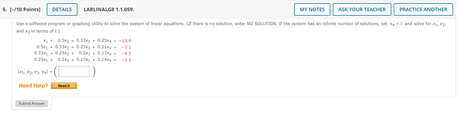 Solved Use a software program or graphing utility to solve | Chegg.com