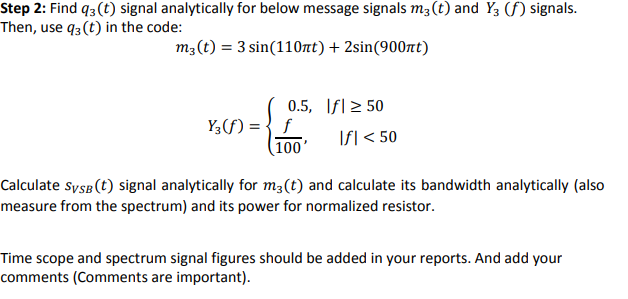 Step 2 Find 93t Signal Analytically For Below 