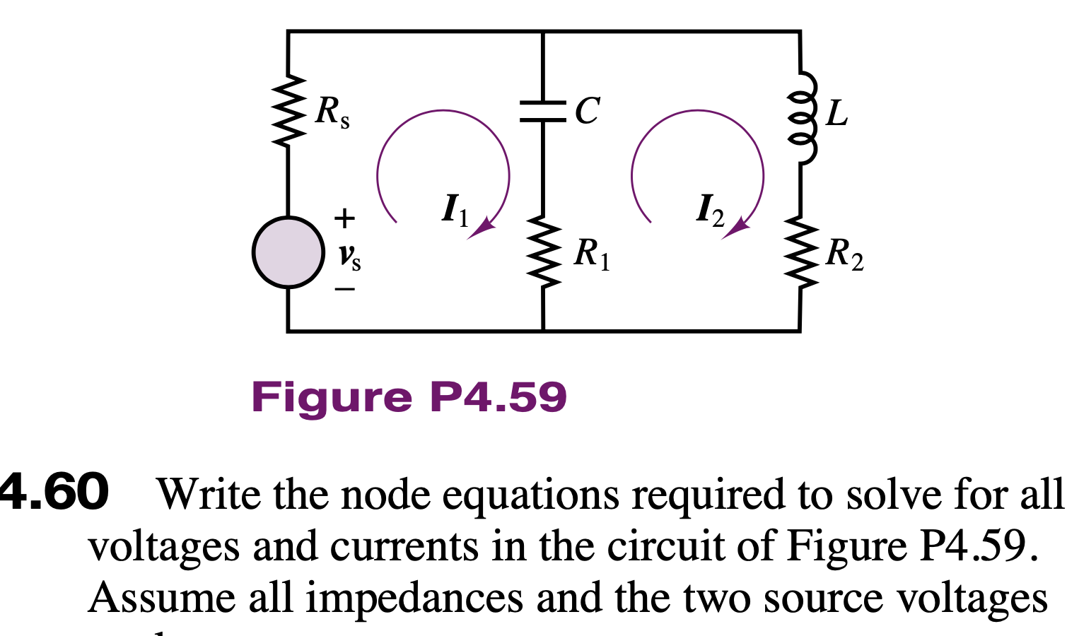 Figure P4.594.60 Write the node equations required | Chegg.com Figure P4.594.60 Write the node equations required | Chegg.com