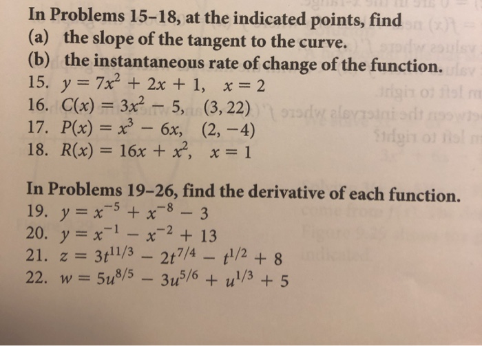 Solved In Problems 15-18, at the indicated points, find (a) | Chegg.com