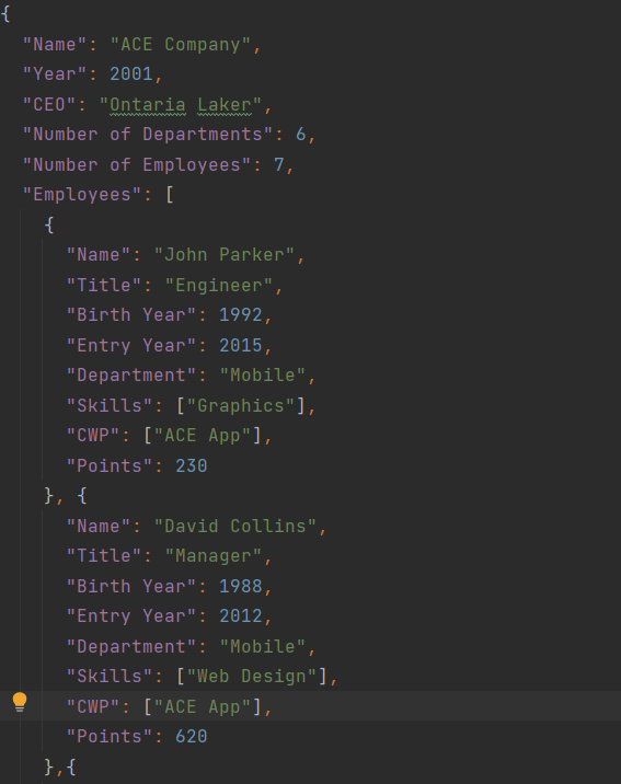 Solved I'm writing a code in java where I'm learning JSON. | Chegg.com