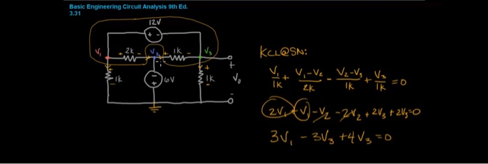 Solved Basic Engineering Circuit Analysis 9th Ed 3.31 12V | Chegg.com