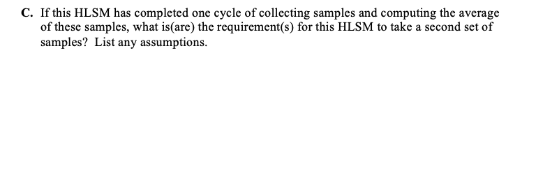 For the following problem: A. Given a complete a HLSM | Chegg.com