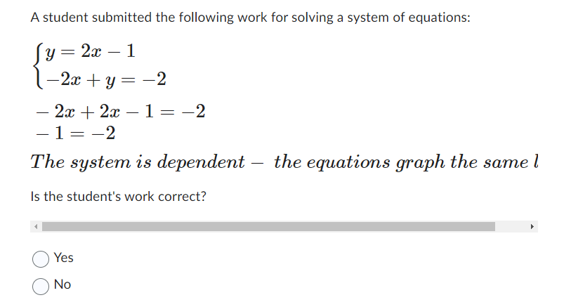 Solved A student submitted the following work for solving a | Chegg.com