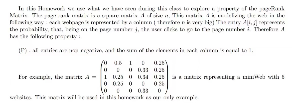 Solved In this Homework we use what we have seen during this | Chegg.com
