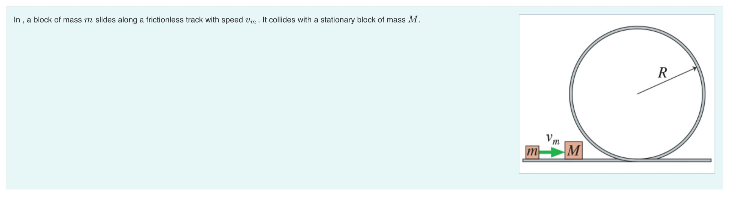 Solved In , a block of mass m slides along a frictionless | Chegg.com