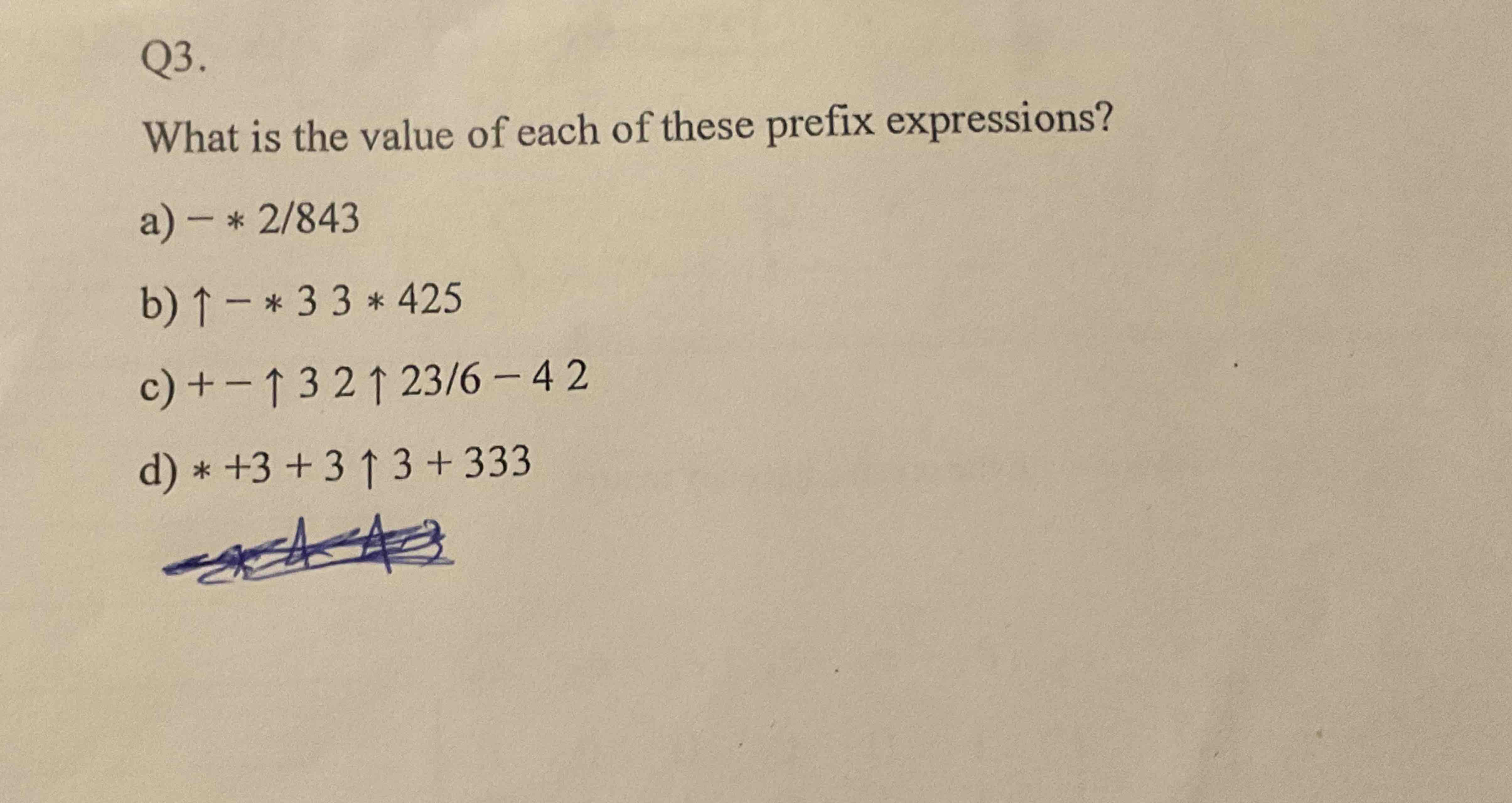 Solved Q3.What is the value of each of these prefix | Chegg.com