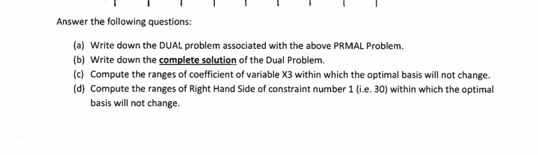 Solved Question No.2 (9 Marks) Consider the following Linear | Chegg.com