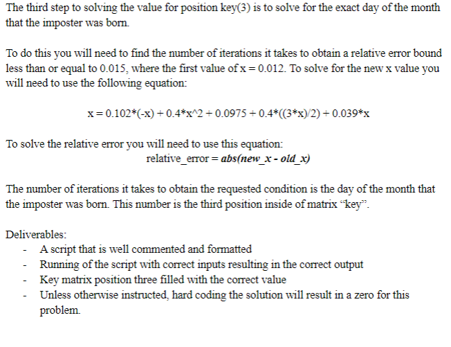 You are on a mission to find out who the imposter is | Chegg.com