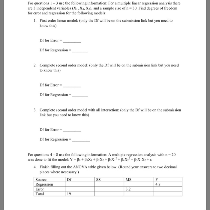 Solved For questions 1- 3 use the following information: For | Chegg.com