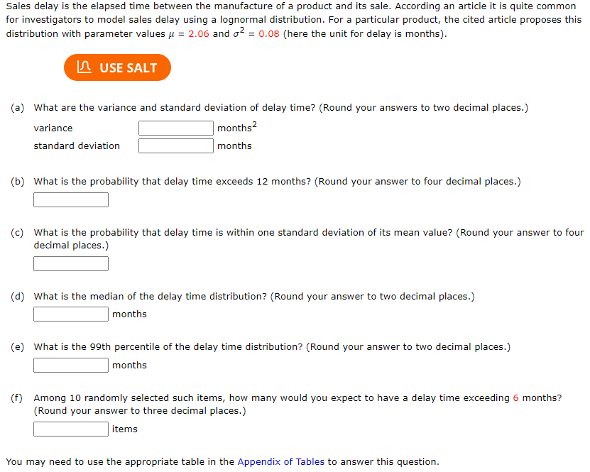 Solved Sales delay is the elapsed time between the | Chegg.com