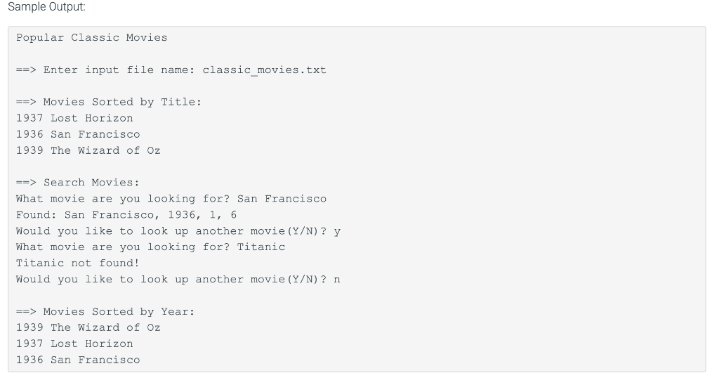 Solved 3.10 Lab: Arrays of Structures (Sort and Search) This | Chegg.com
