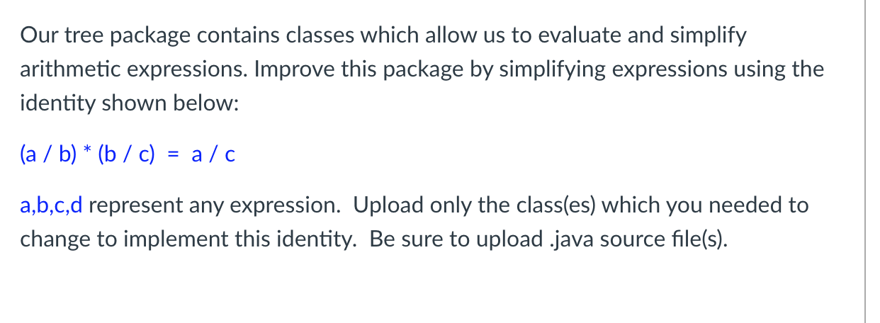 Our tree package contains classes which allow us to | Chegg.com