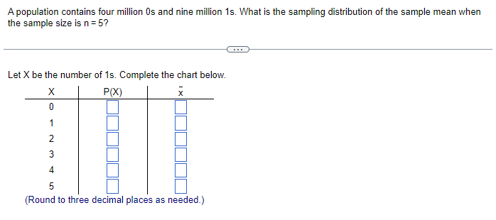 Solved A population contains four million 0 s and nine | Chegg.com