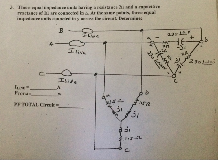 Solved There equal impedance units having a resistance 2 Ohm | Chegg.com