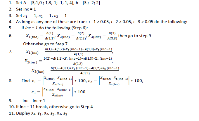 Solved Convert The Pseudo Code Into A Matlab Program Be